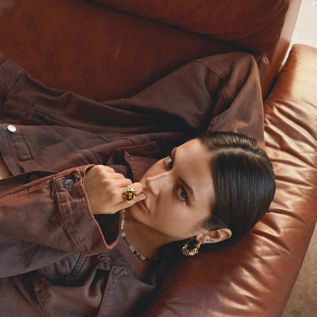 AVA recycled star earrings gold-plated – Pilgrim