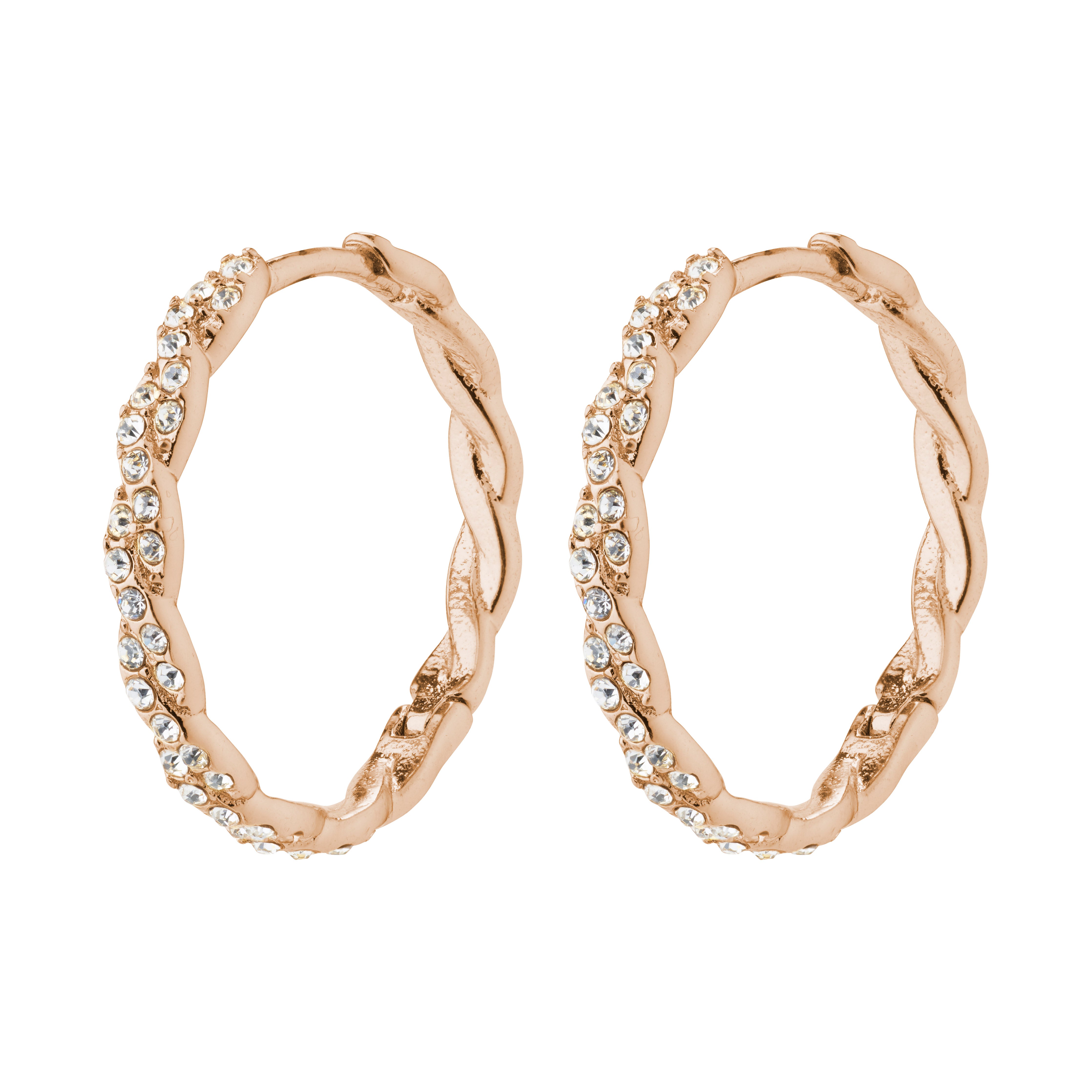 Rose Gold Earrings from Pilgrim Designed in Denmark