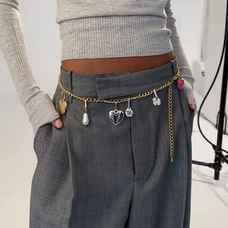 CHARM recycled maxi-hjerte vedhæng, sølvbelagt – Pilgrim